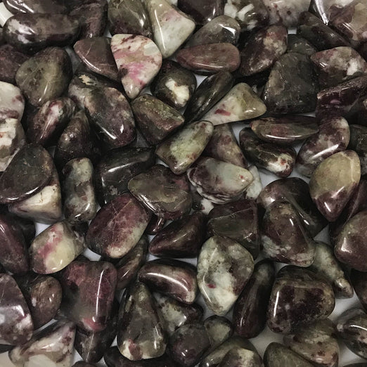 Natural Ruby Tourmaline Tumbled Stone Gemstone Crystal -RTS024
